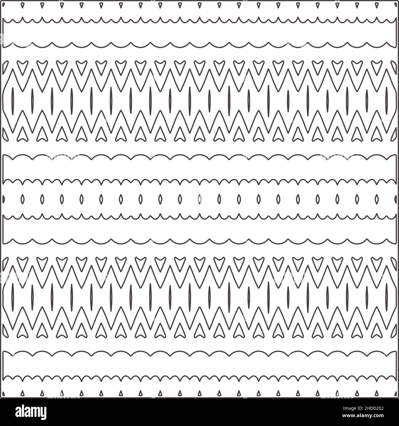 Vector ethnic pattern with symmetrical elements . Repeating geometric ...