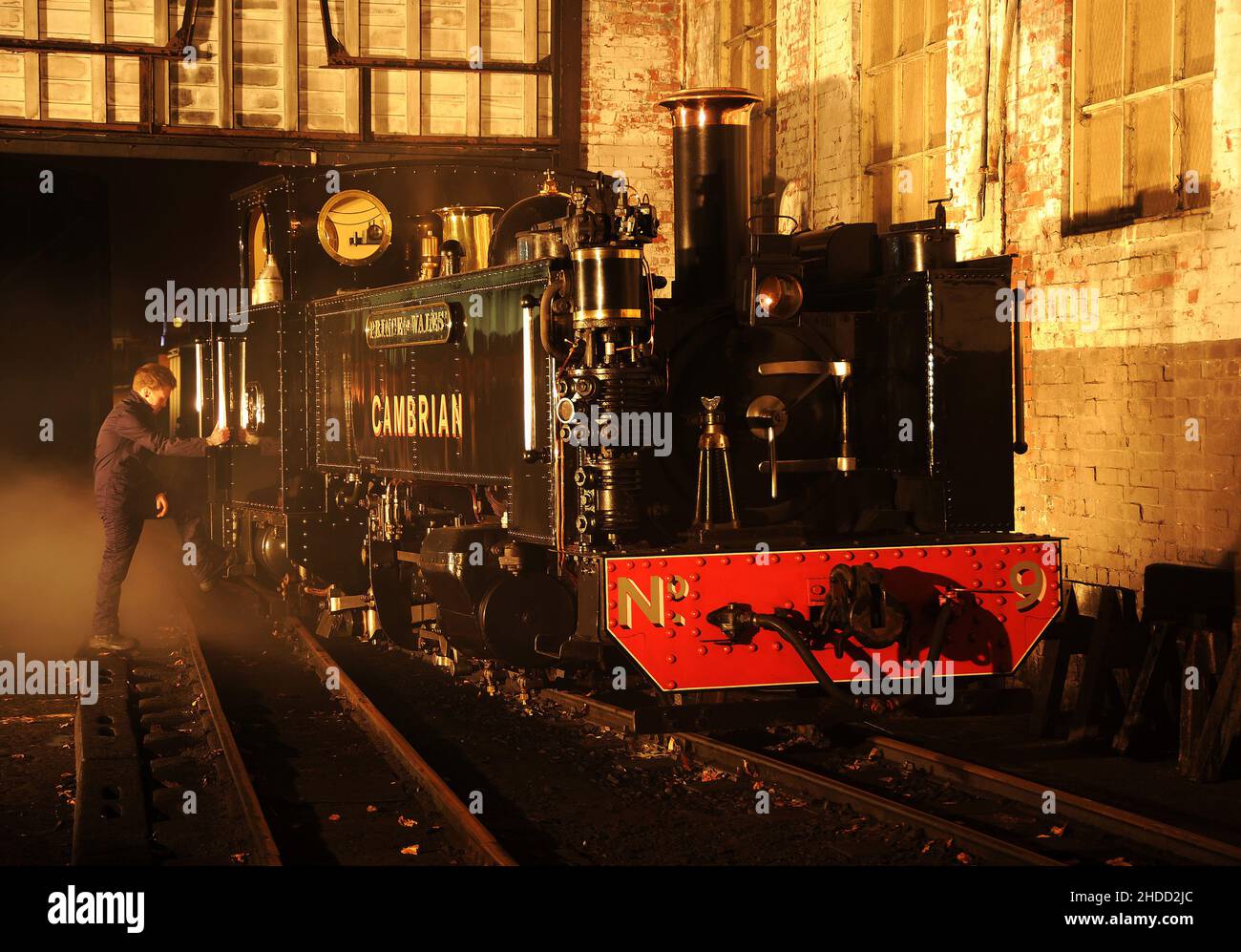"Prince of Wales" inside the shed at Aberystwyth Stock Photo - Alamy