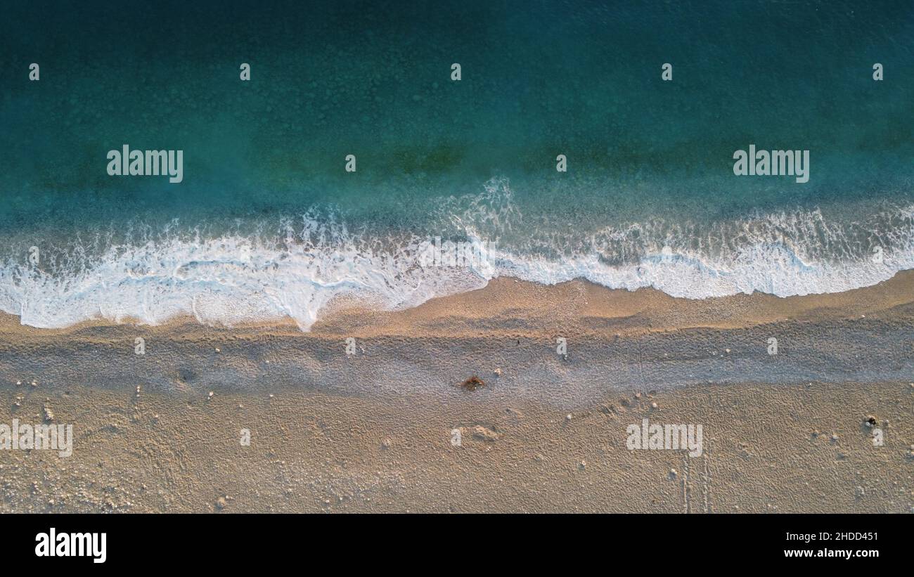 Top view shot of waving ocean Stock Photo - Alamy