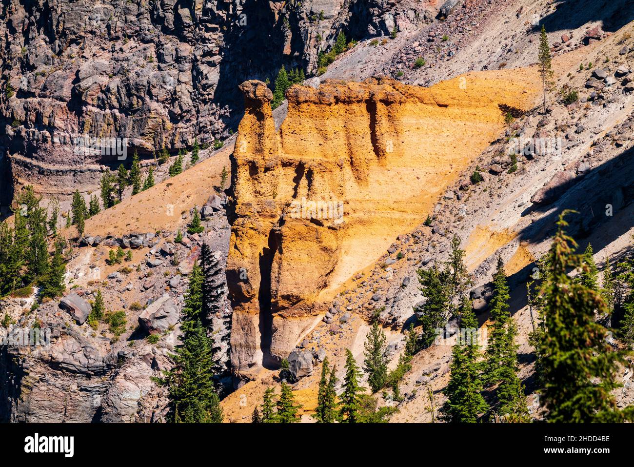 Pumice Castle Overlook; Crater Lake National Park; Cascade Mountains ...