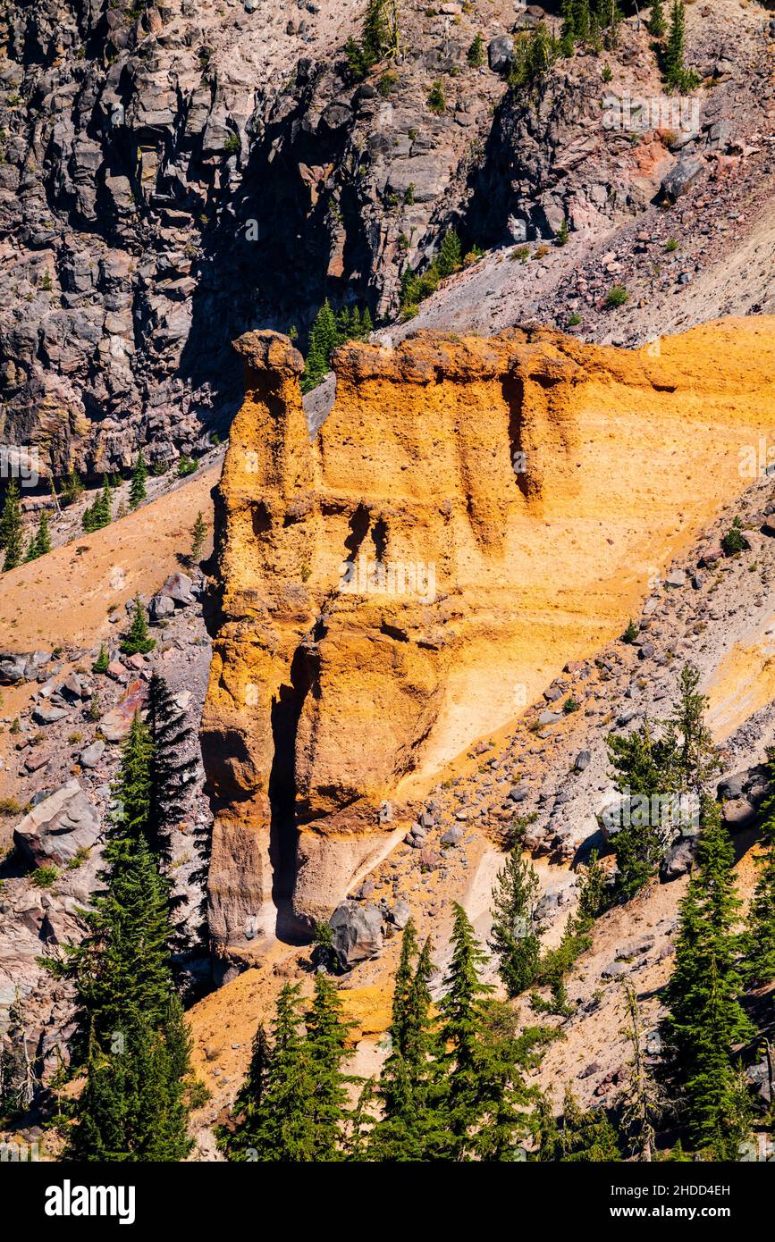 Pumice Castle Overlook; Crater Lake National Park; Cascade Mountains ...