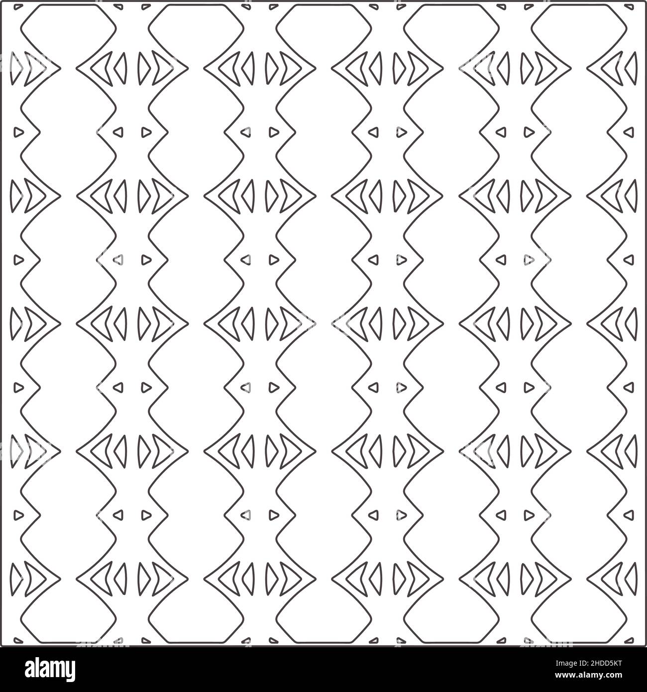 Vector ethnic pattern with symmetrical elements . Repeating geometric ...