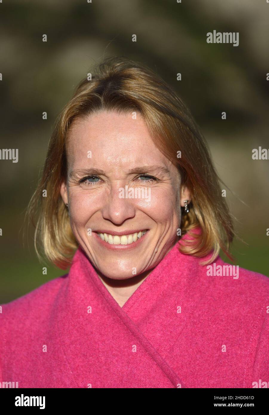 Helen Morgan MP (LibDem: North Shropshire) in Victoria Tower Gardens ...