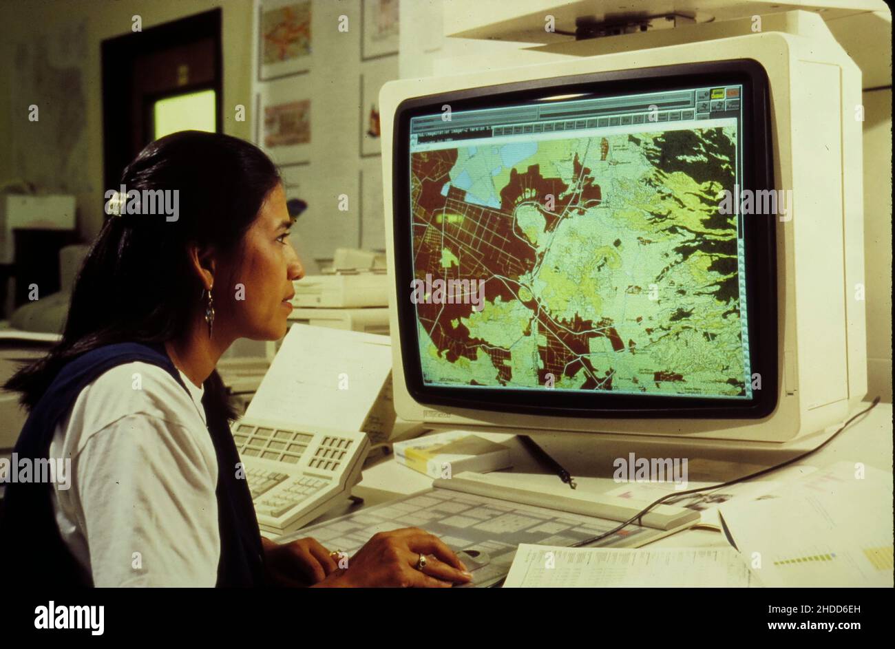 Austin Texas USA, 1994: Native American female demographer who works ...