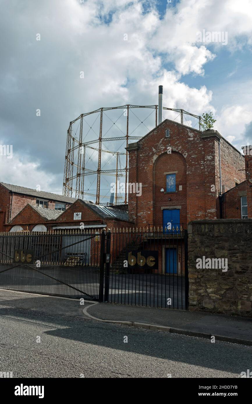 Gasometer. Garden Street, Blackburn, Lancashire Stock Photo - Alamy