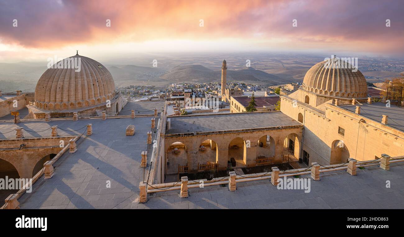 Panorama of Mardin, Turkey. The old town at sunrise. View from ...