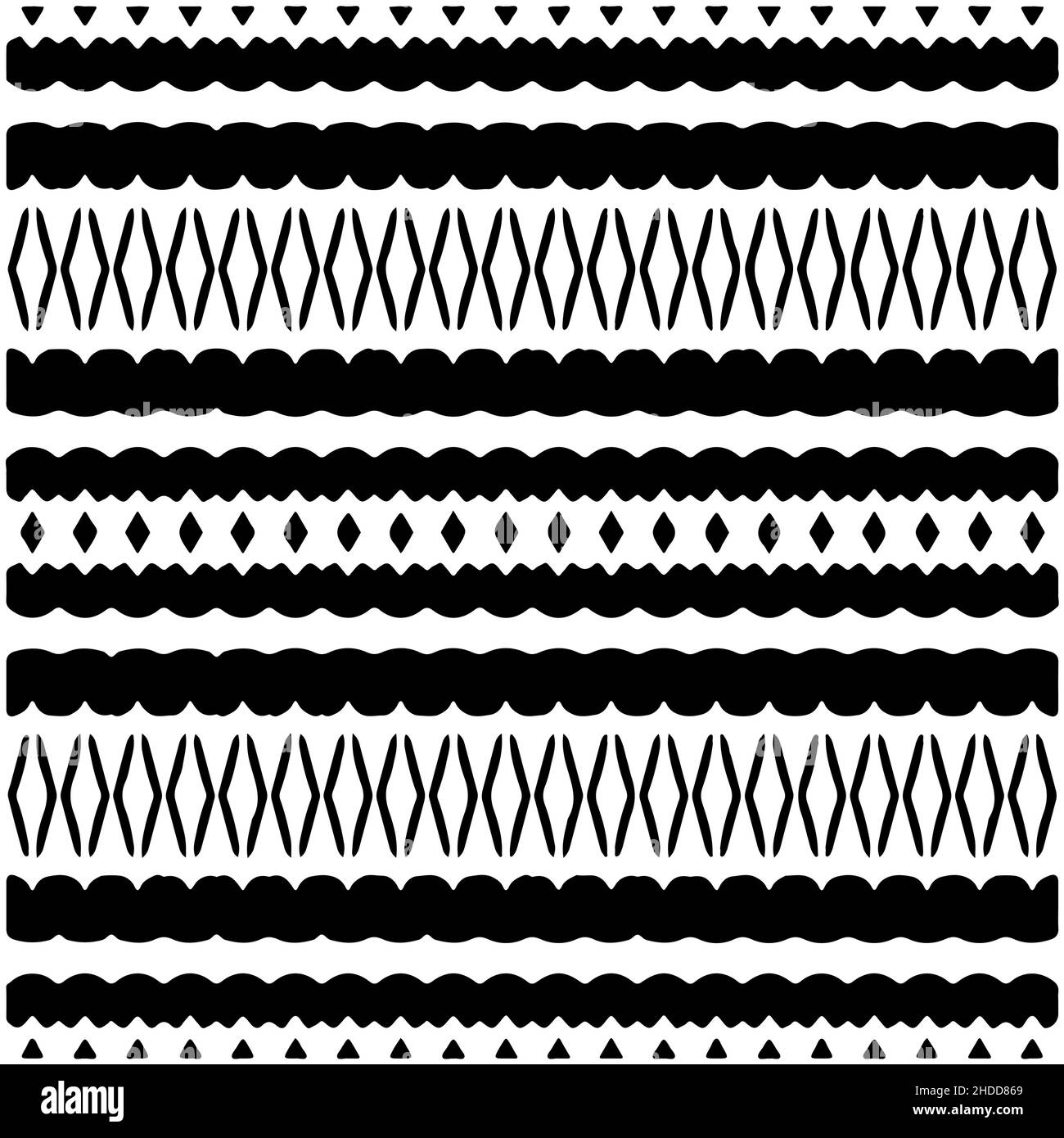 Seamless ethnic pattern color black and white.Can be used in fabric ...