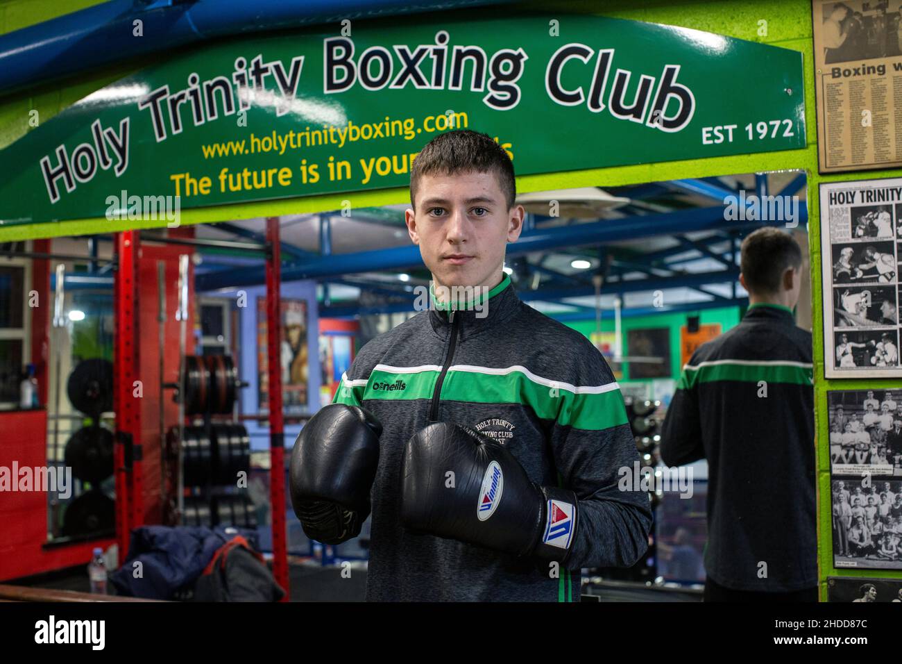 Kyle Smith young Boxer at Holy Trinity Boxing Club , Belfast , Northern ...