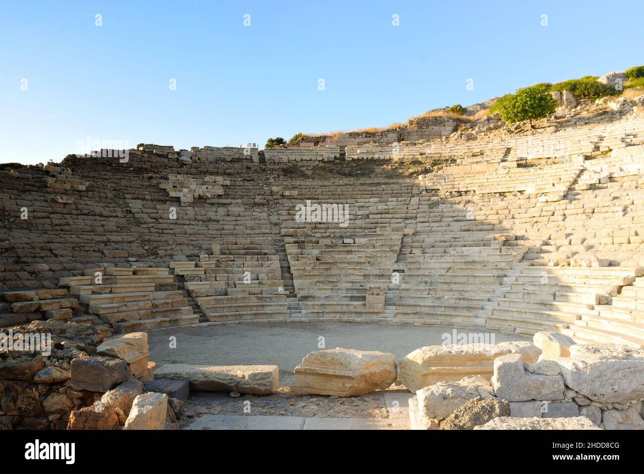 The old stage, arena view in architectural theatre, a full circle Stock ...