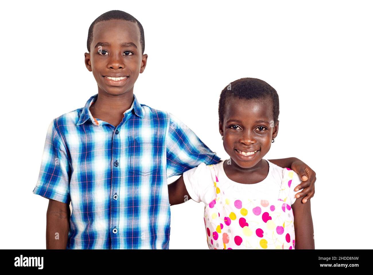 adorable happy children standing and smiling looking at camera Stock ...