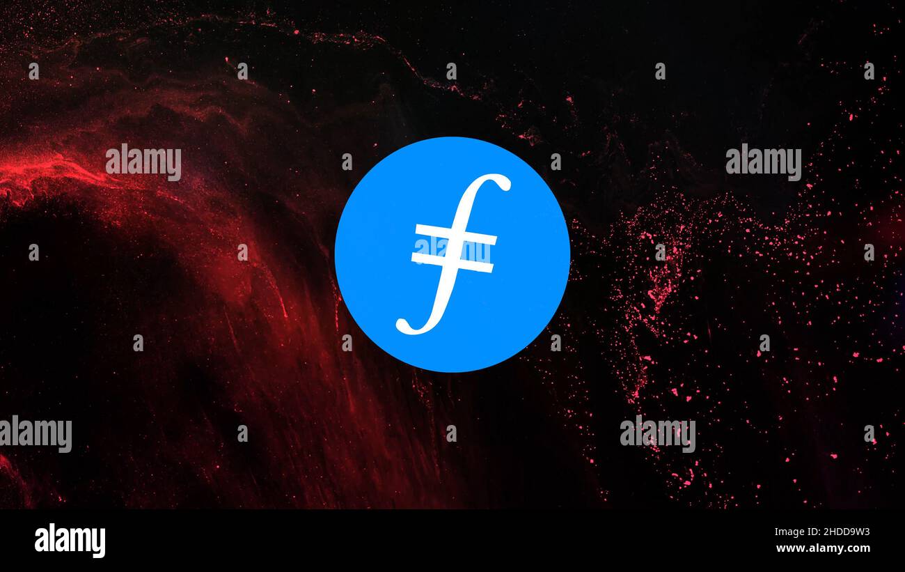 Filecoin FIL Cryptocurrency. FIL coin growth chart on the exchange ...