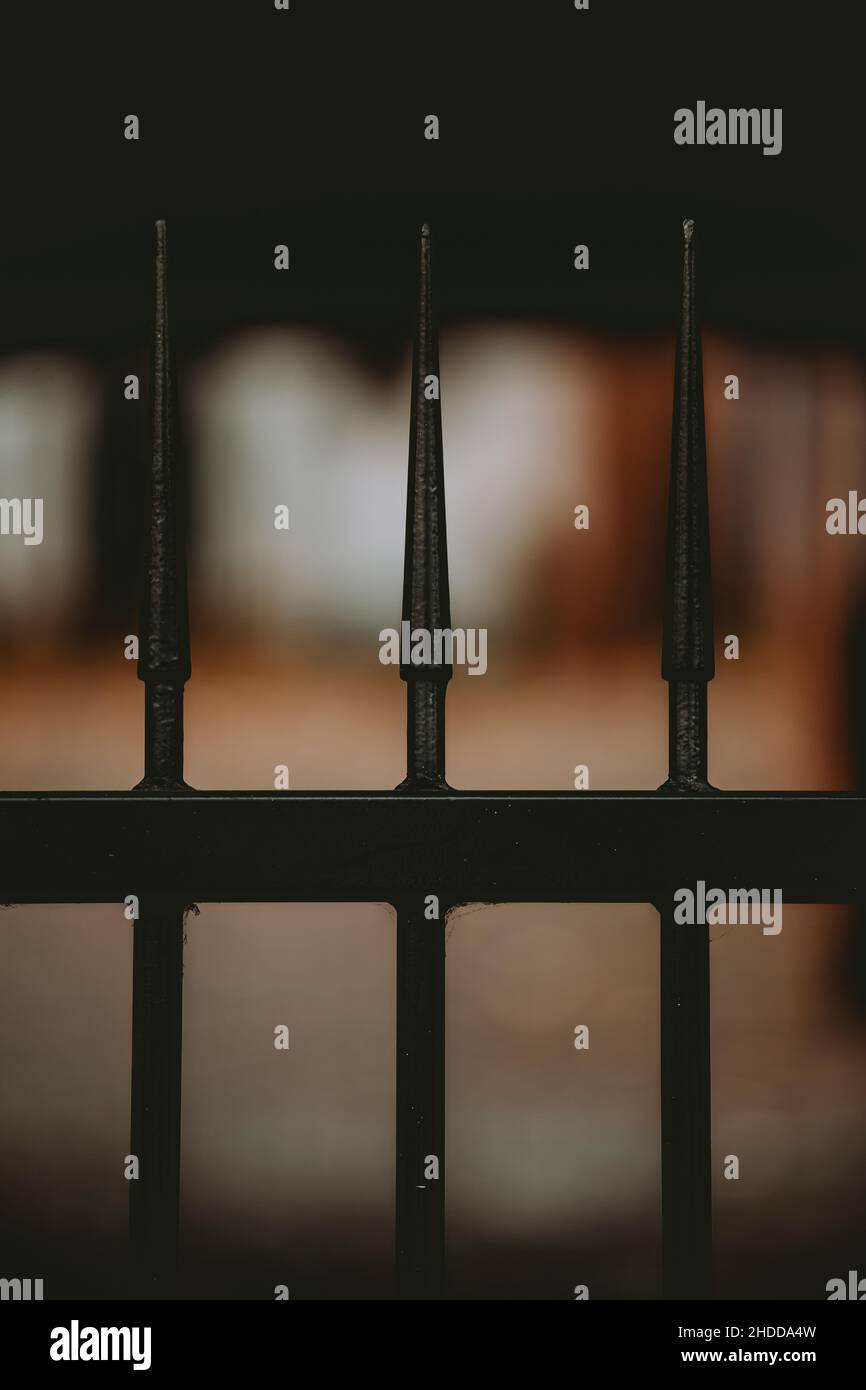 Iron gate detail close hi-res stock photography and images - Alamy