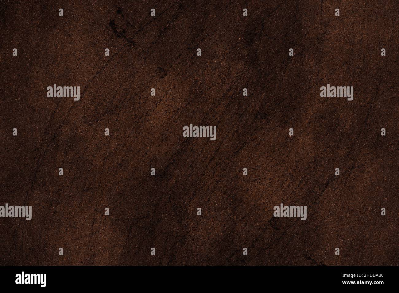 Dark brown rough concrete plaster surface with black scratches line for ...