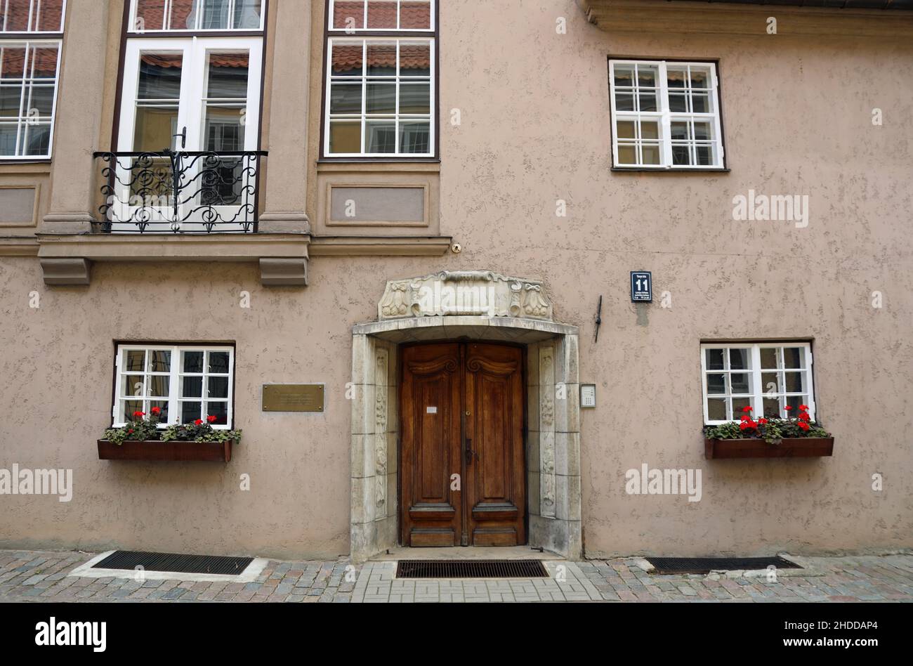 The Latvian Union of Architects in Riga Stock Photo - Alamy