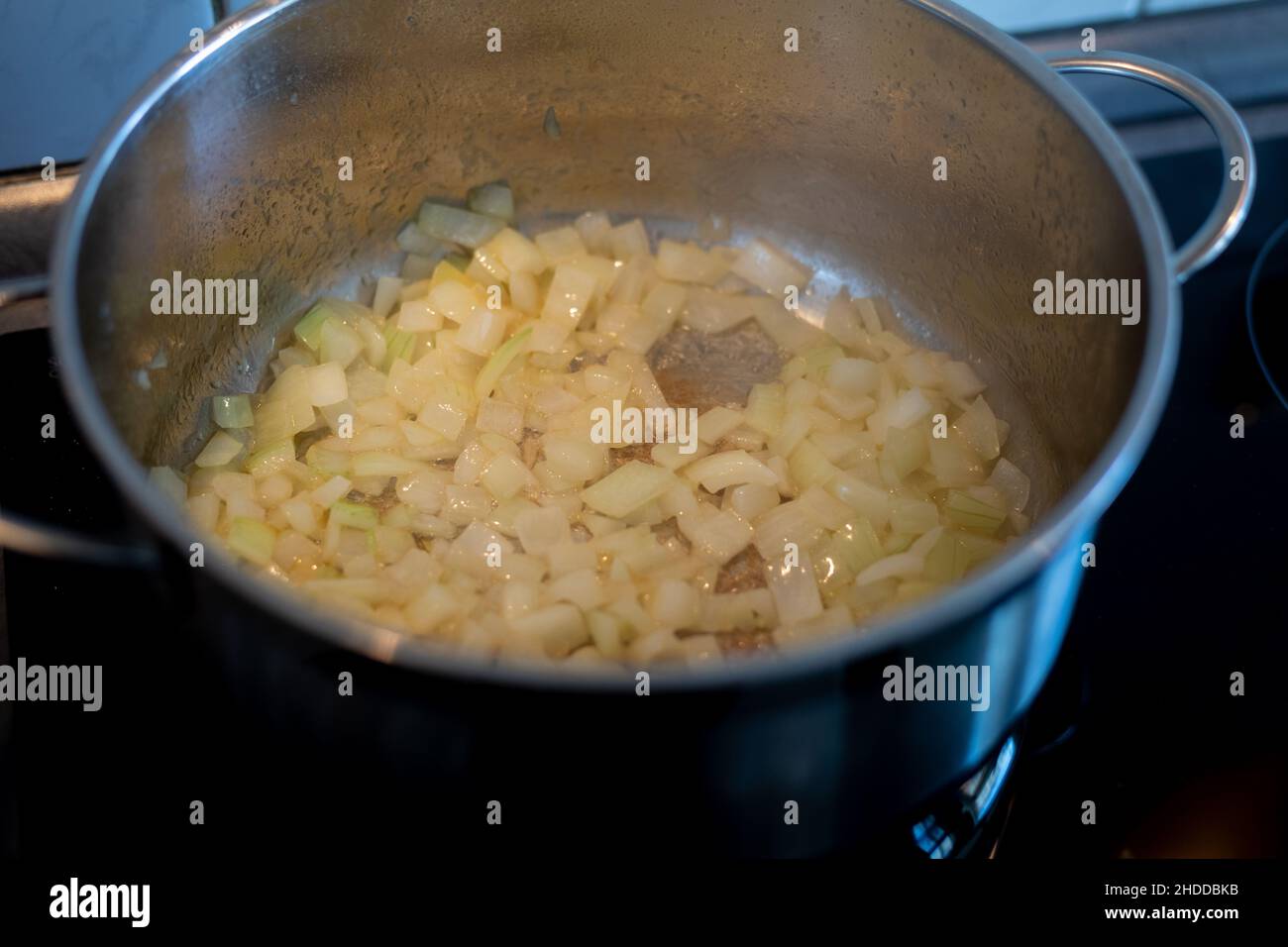 white onion cut into small pieces Stock Photo - Alamy
