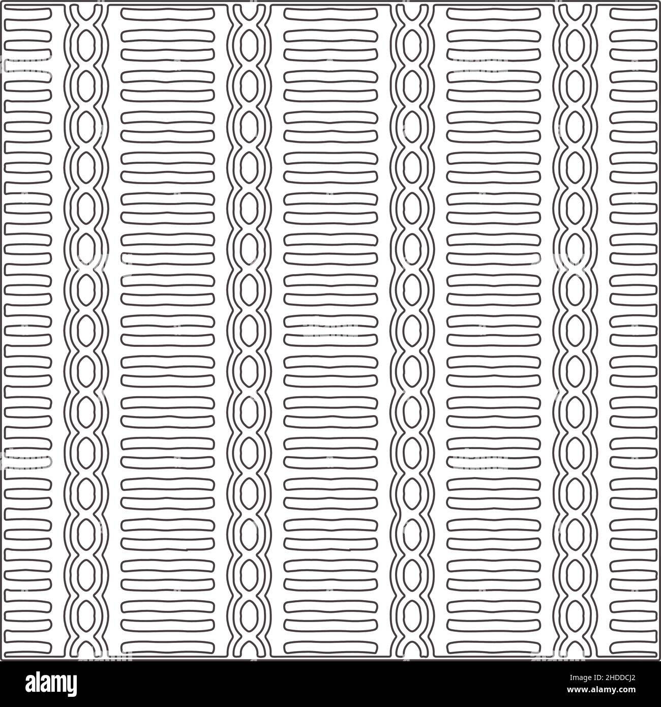 Vector ethnic pattern with symmetrical elements . Repeating geometric ...