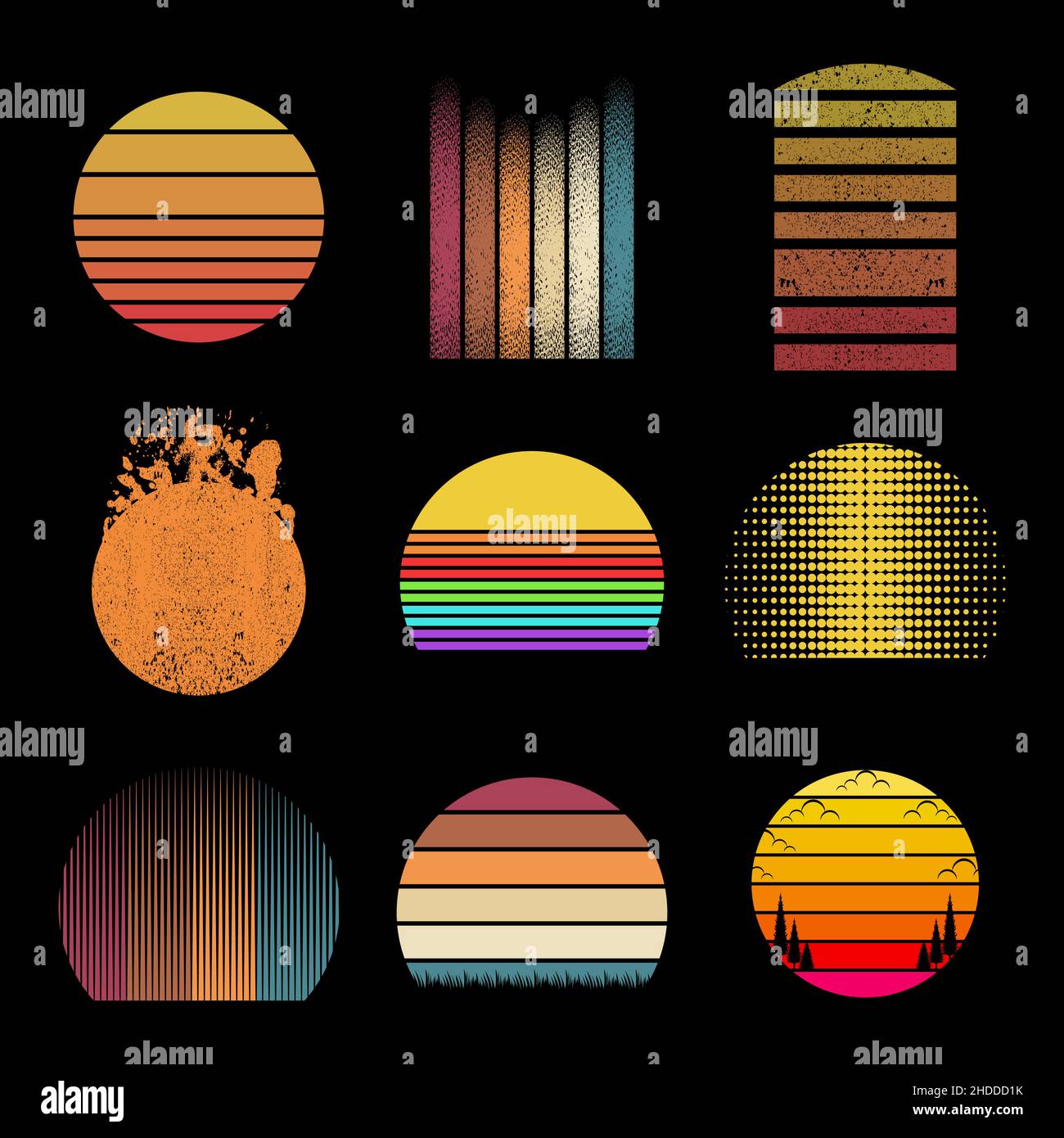 Vintage retro background set collection for your company or brand Stock ...