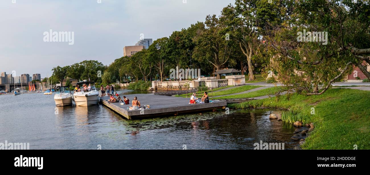 The Charles River Esplanade - Boston Stock Photo - Alamy