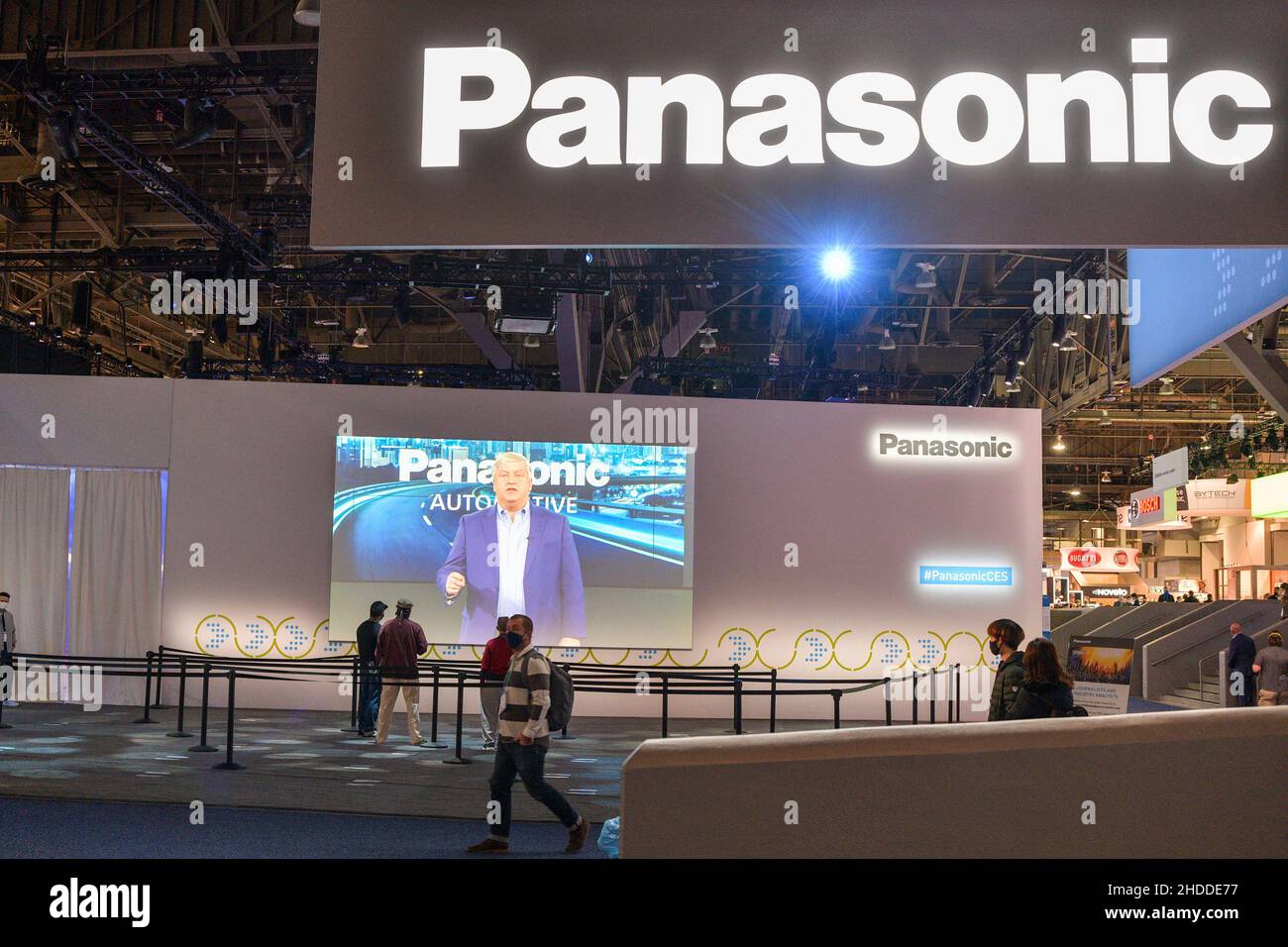 Las Vegas, NV, USA. 5th Jan, 2022. The Panasonic booth at CES 2022 at ...