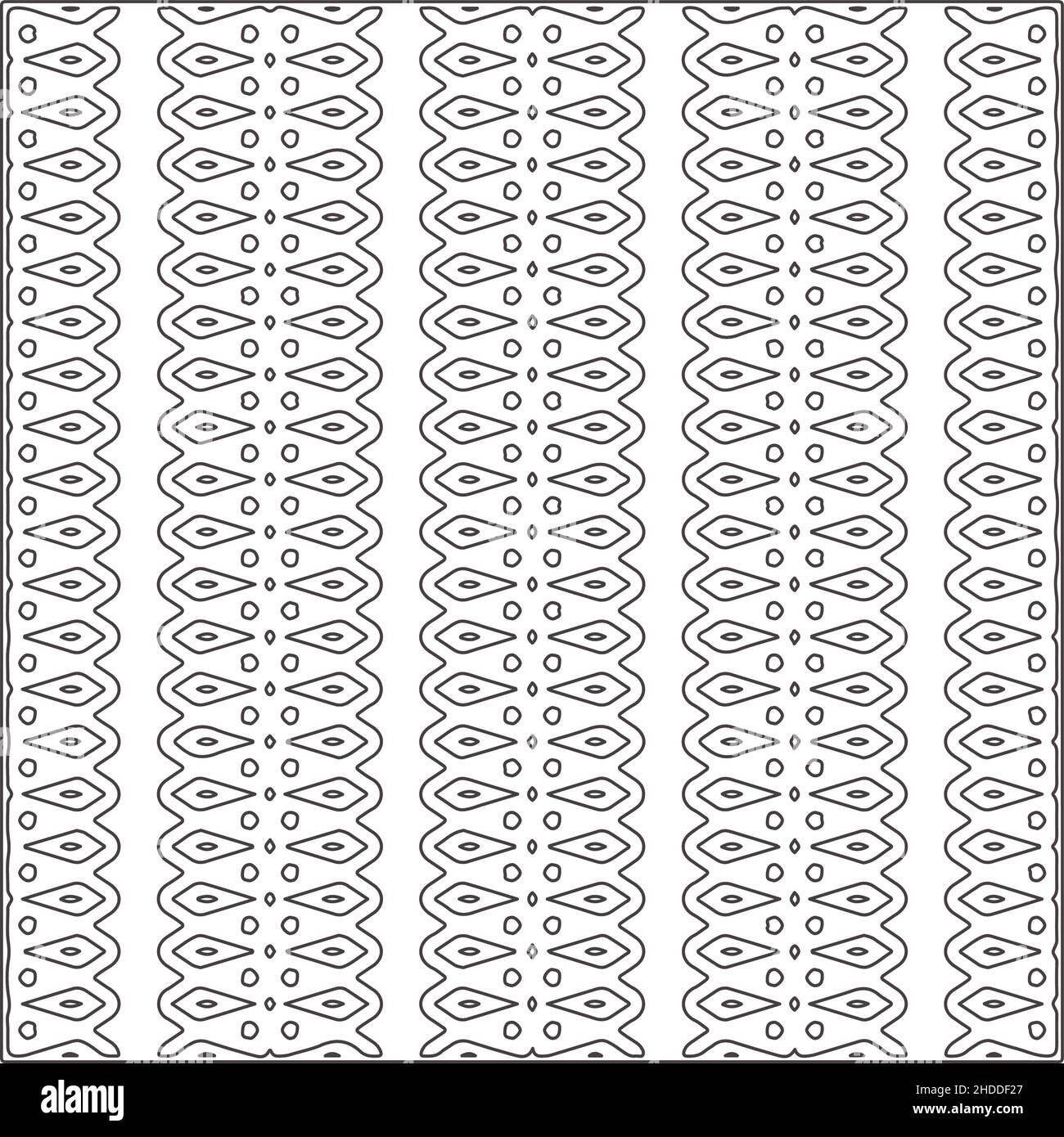 Vector ethnic pattern with symmetrical elements . Repeating geometric ...