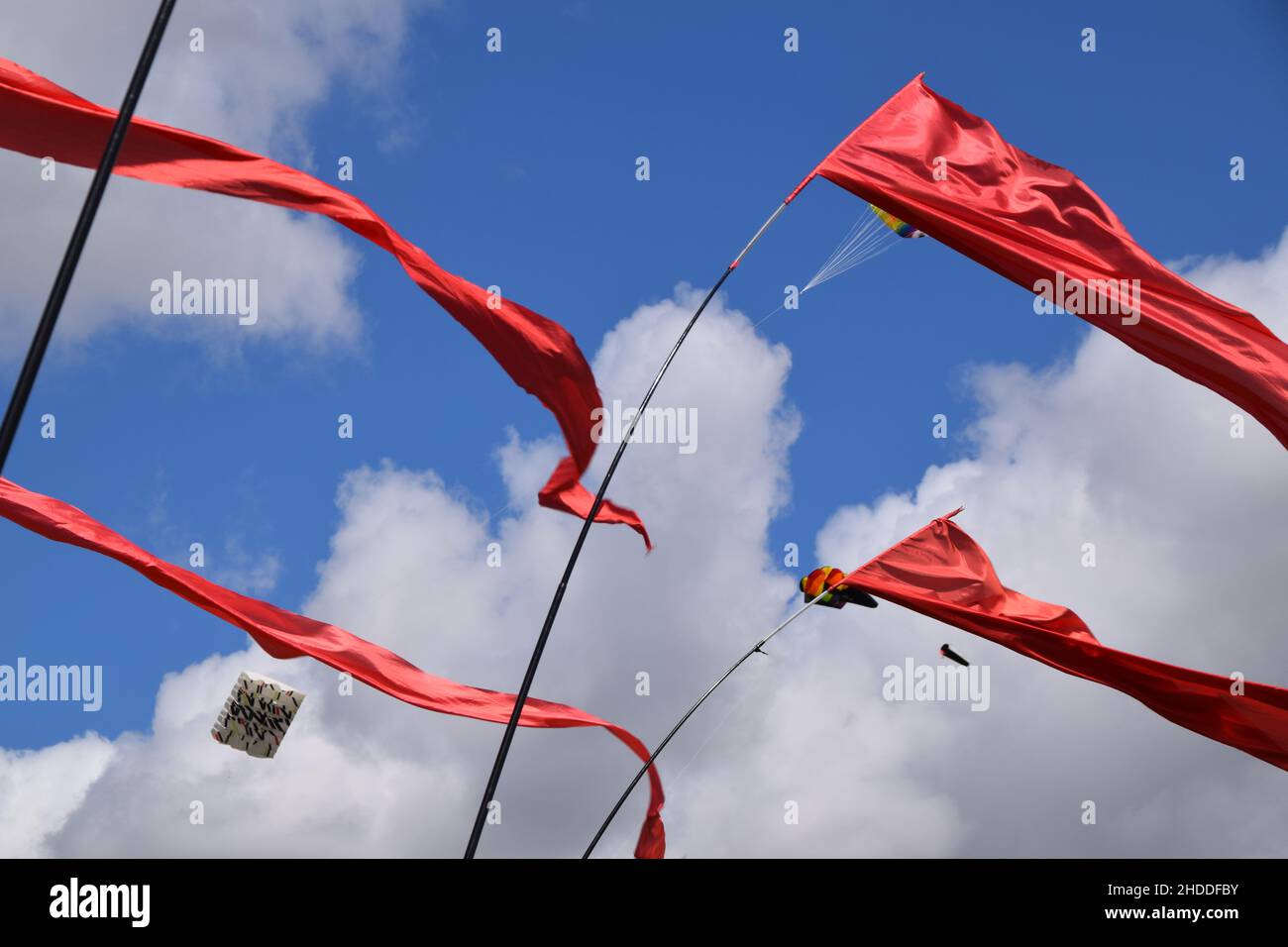 Flags windy day hi-res stock photography and images - Alamy