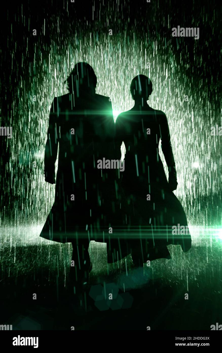 USA. Keanu Reeves and Carrie-Anne Moss in (C)Warner Bros new film: The ...