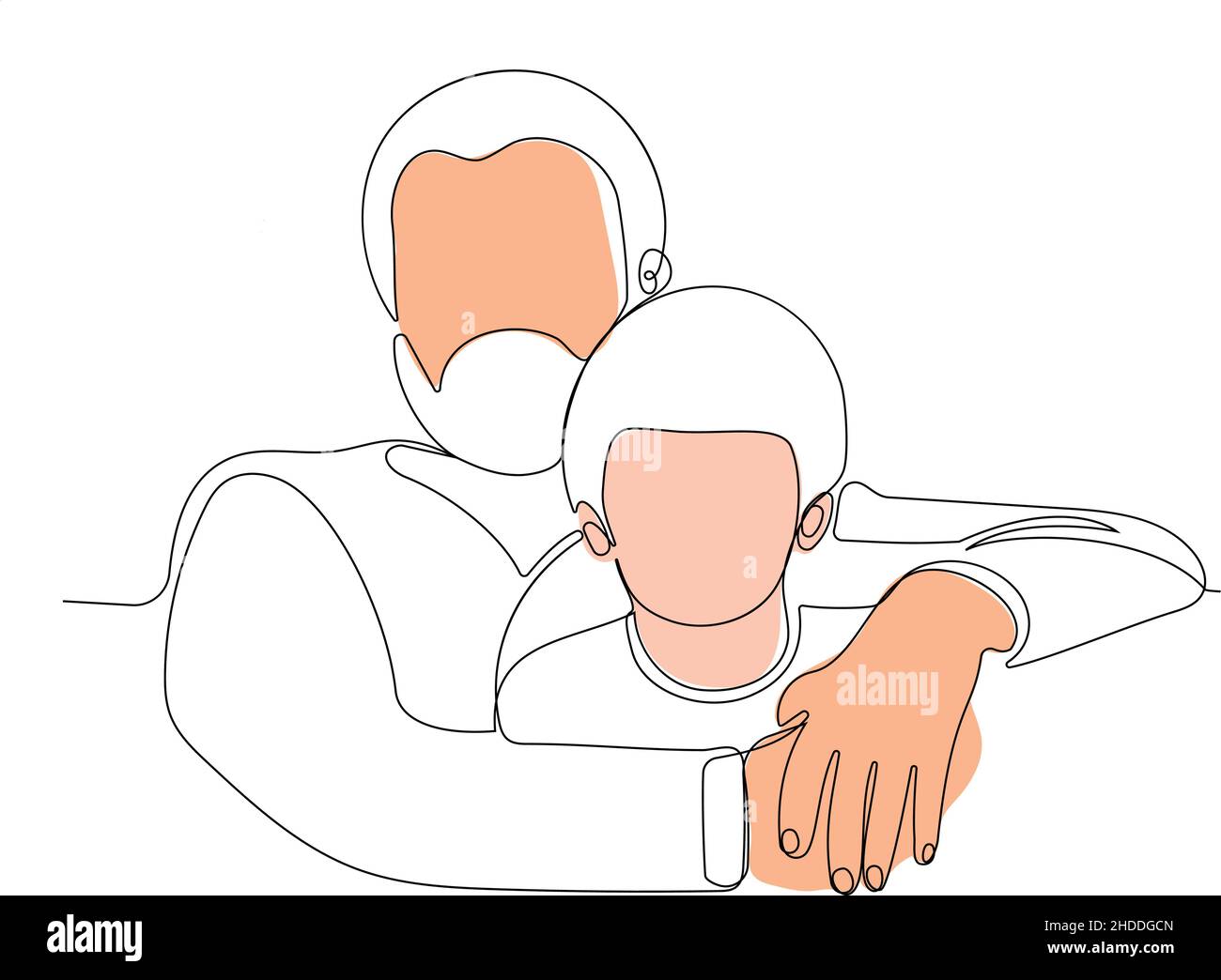 Grandfather grandson grandpa friendship Stock Vector Images - Alamy