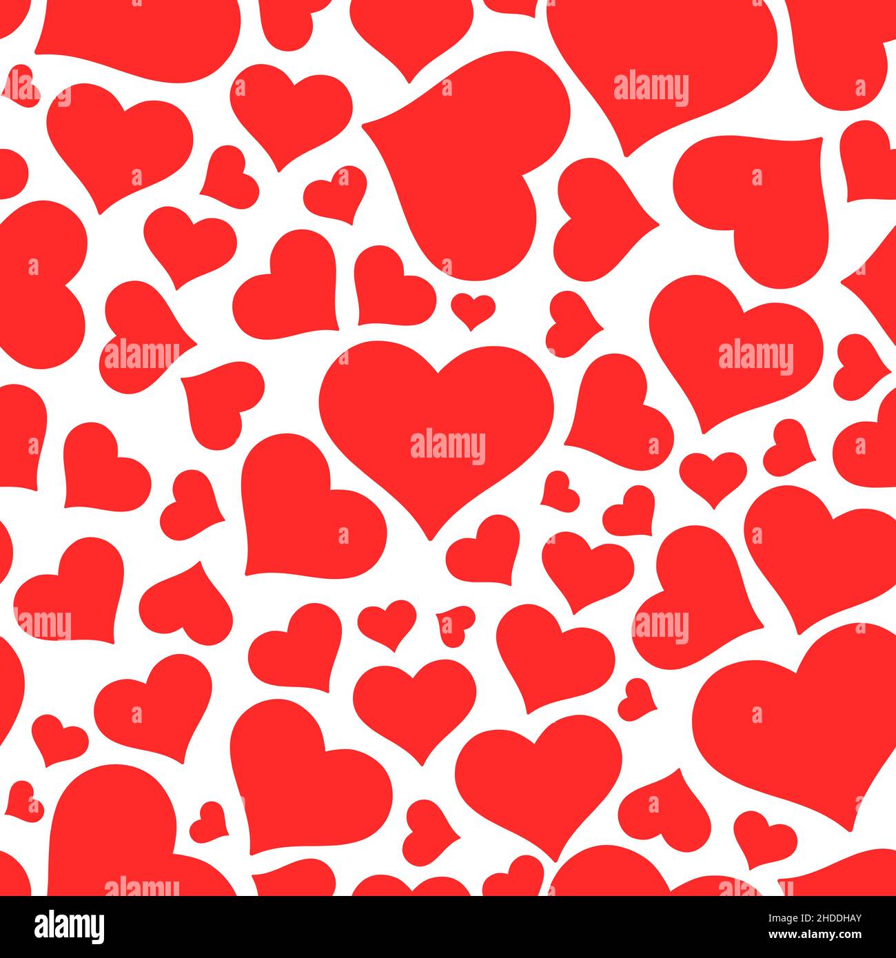 Heart pattern. Vector hearts texture fashion print. Red and white ...