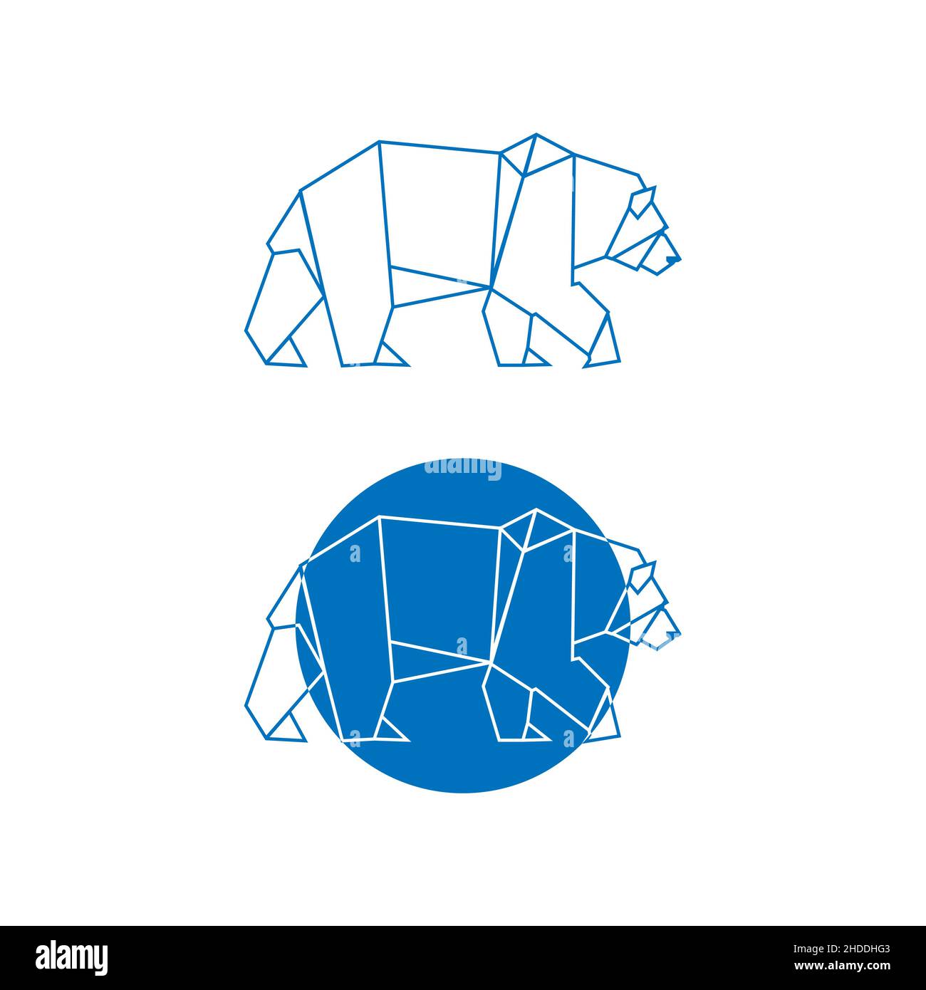 Vector bear head on Cut Out Stock Images & Pictures - Alamy