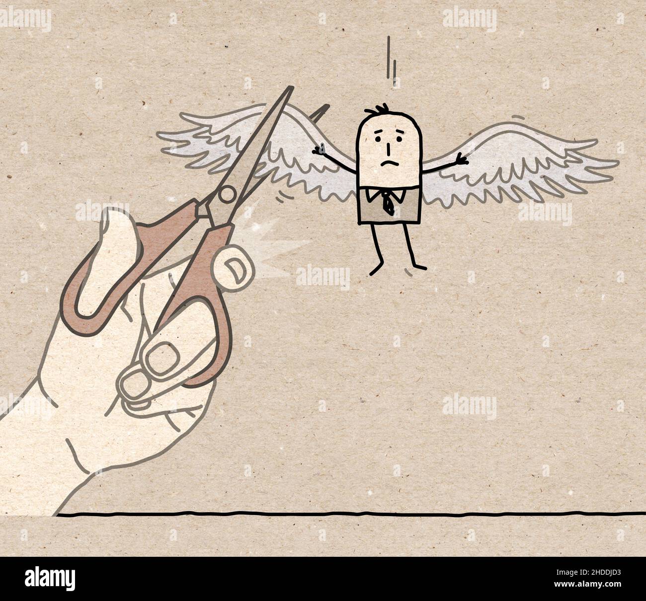 Big hand cartoon character cutting hi-res stock photography and images ...