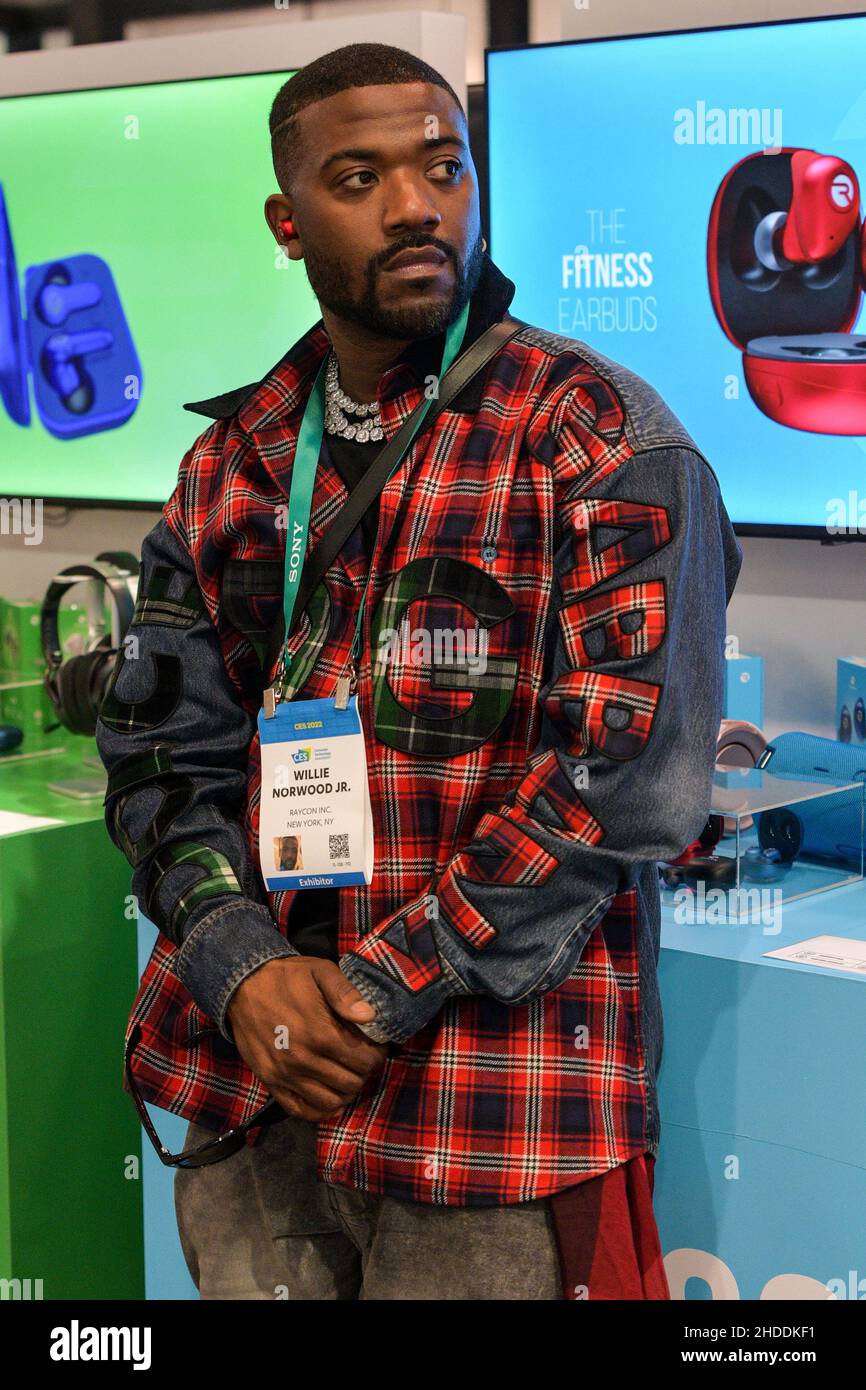Las Vegas, NV - : Ray J at the Raycon booth during CES 2022 at the Las ...