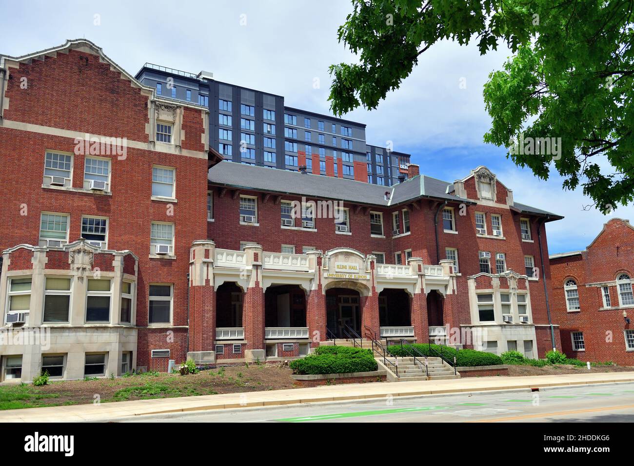 Champaign, Illinois, USA. Illini Hall on the University of Illinois ...