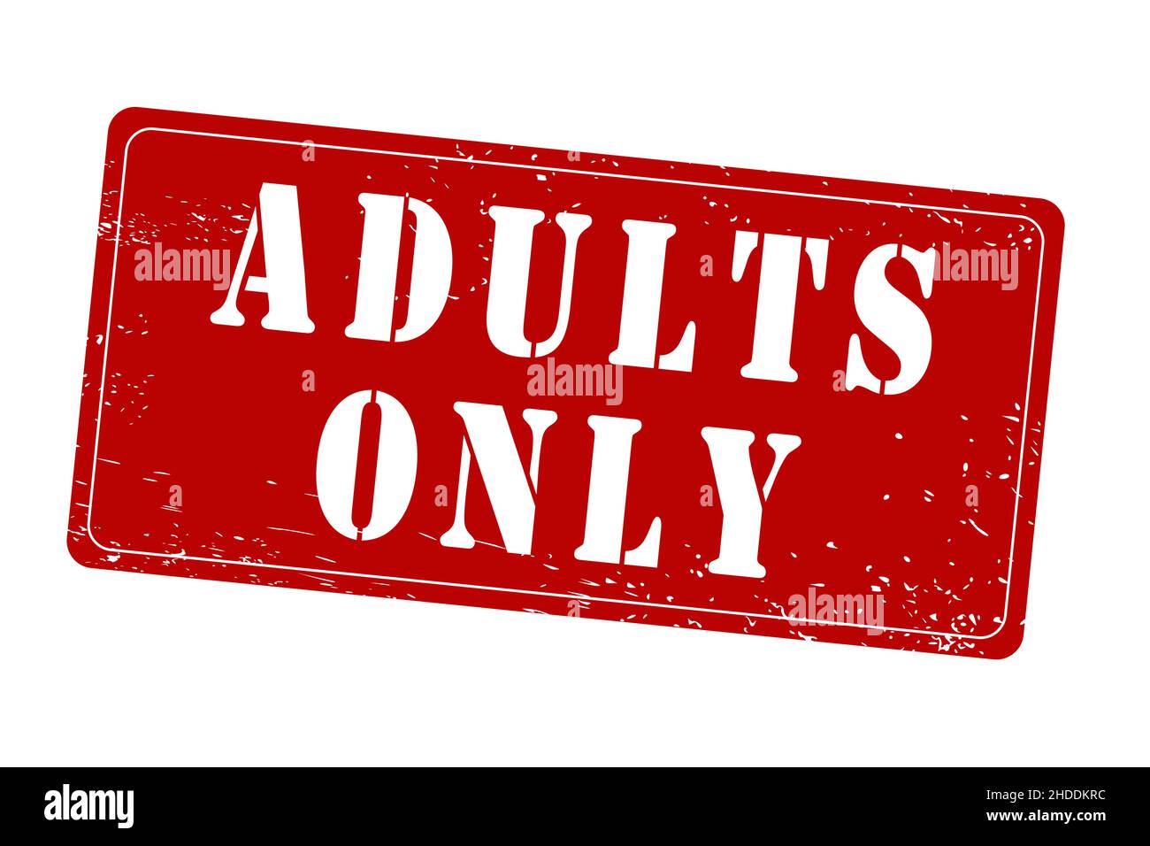 Adults only red rubber stamp. Vector stamp illustration Stock Vector ...