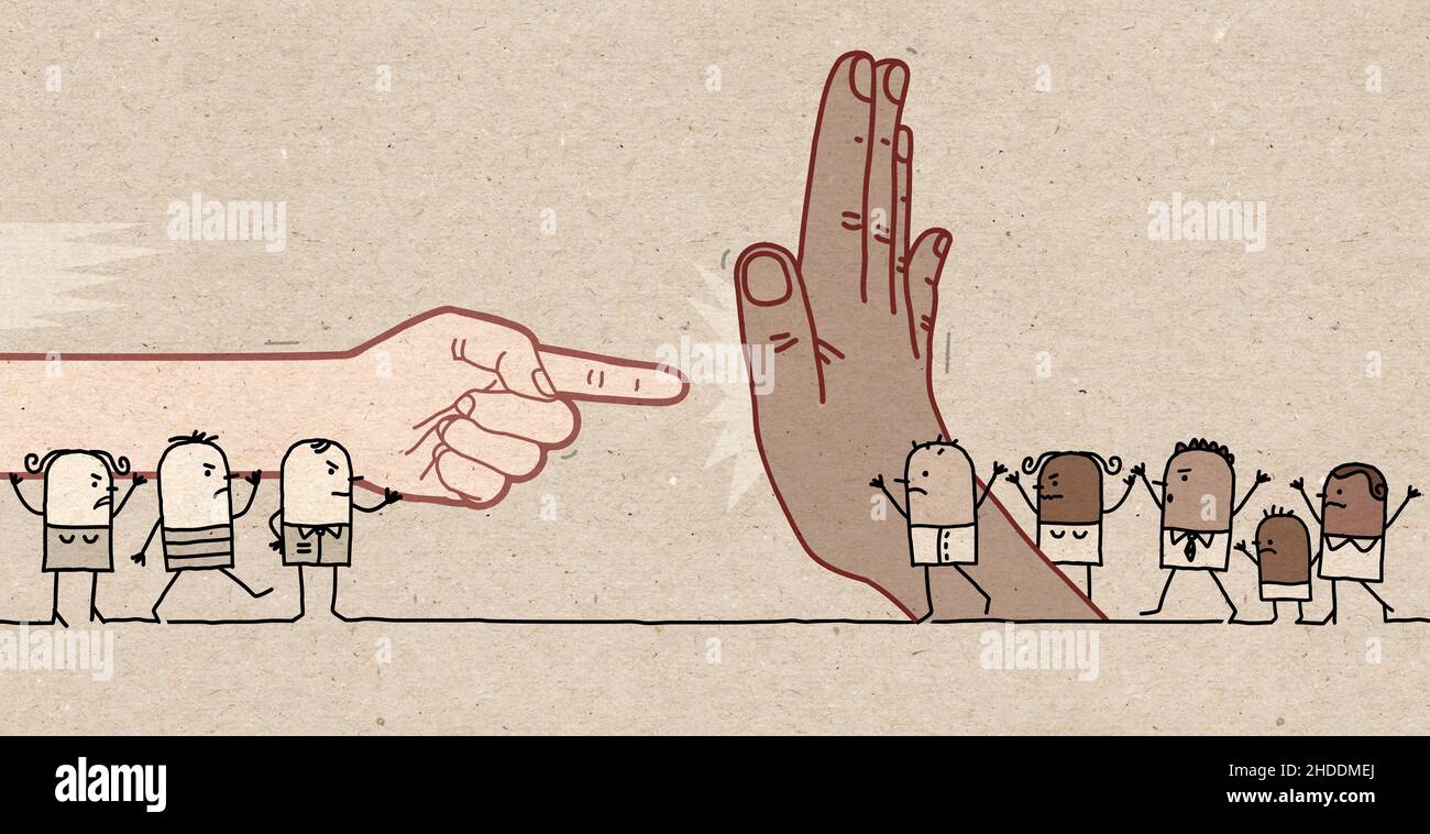 Anti racism cartoon hi-res stock photography and images - Alamy