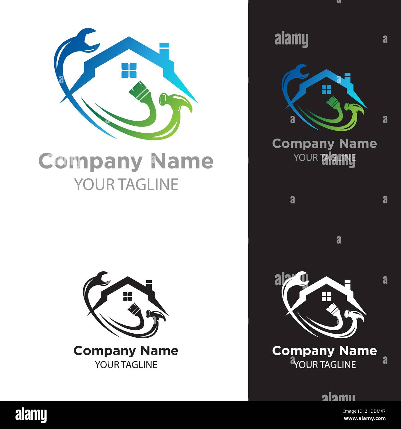 Home service set vector logo template. Suitable for business.EPS 10 ...