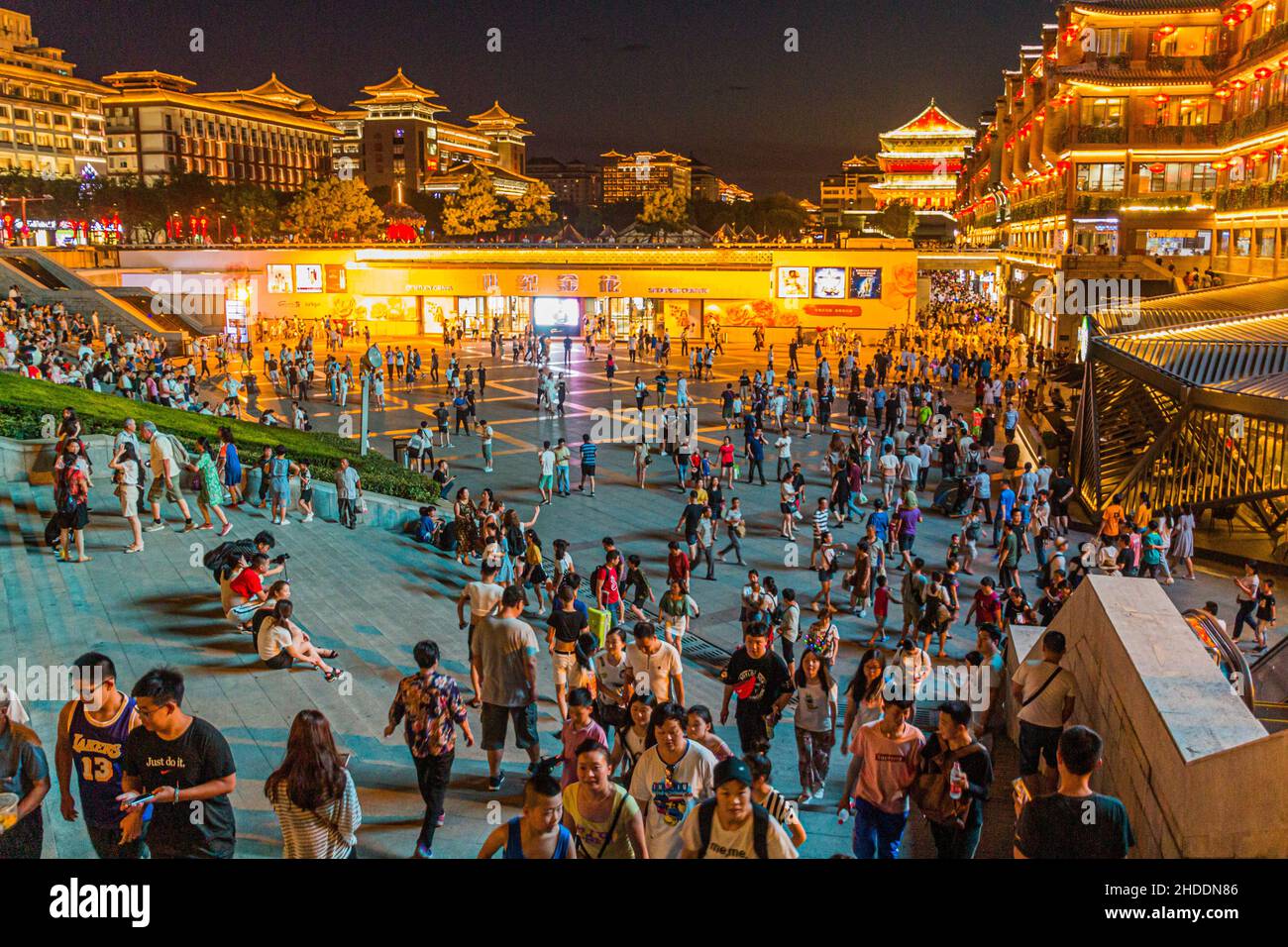 Xi an city night view hi-res stock photography and images - Alamy