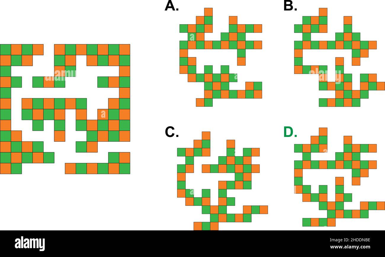 Find the missing object, visual abstract reasoning question with four ...