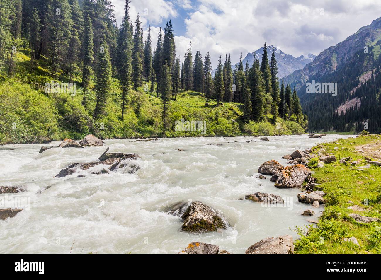 Karakol river valley in Kyrgyzstan Stock Photo - Alamy