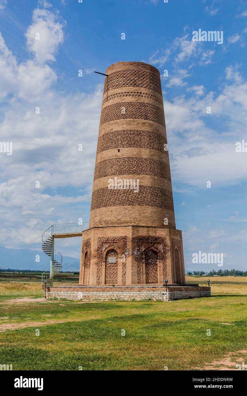 Burana tower, stump of a minaret, Kyrgyzstan Stock Photo - Alamy