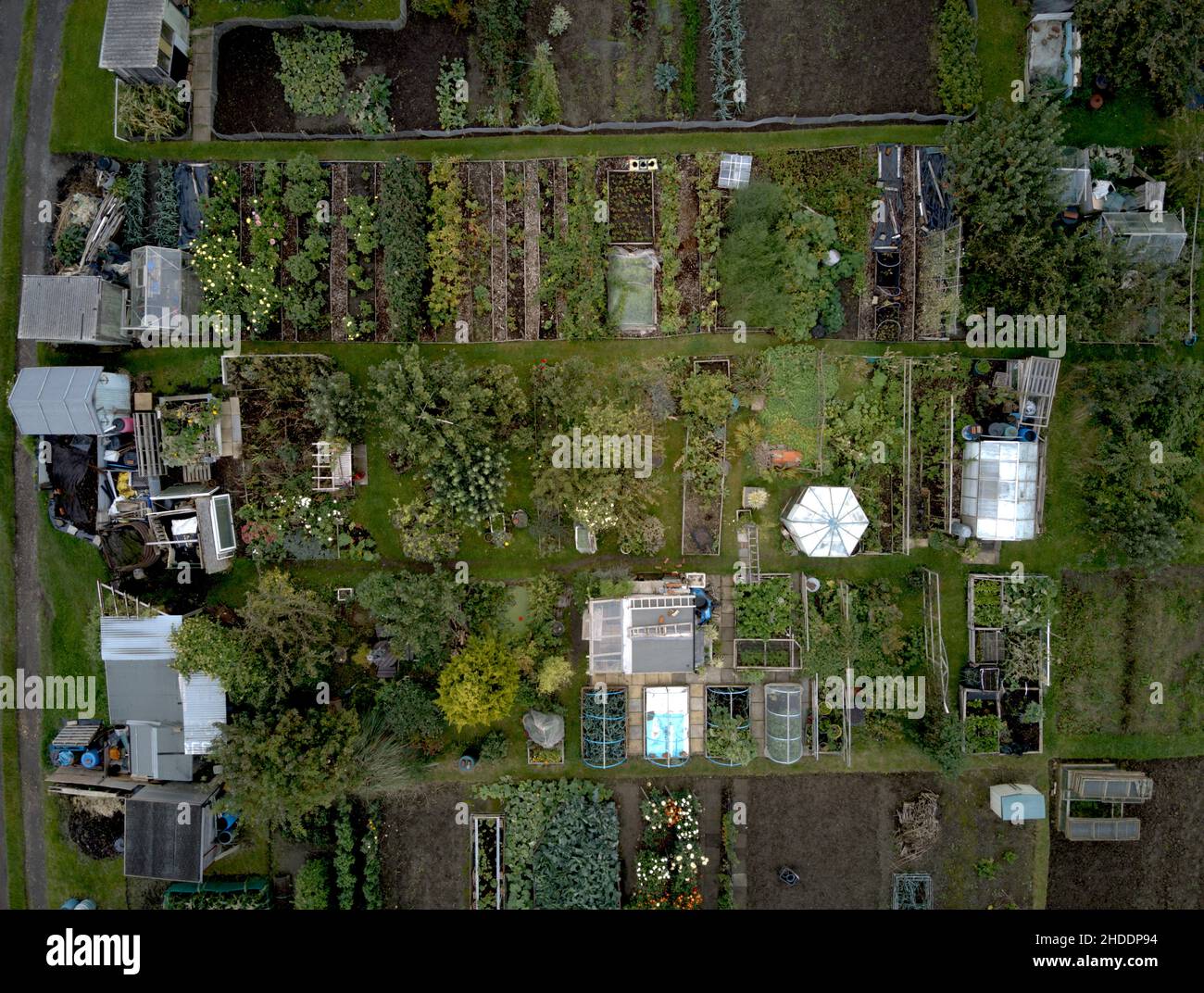 Aerial community vegetable garden hi-res stock photography and images ...