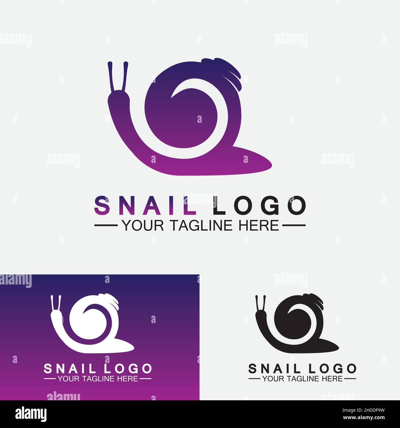 Snail logo template vector icon illustration design Stock Vector Image ...