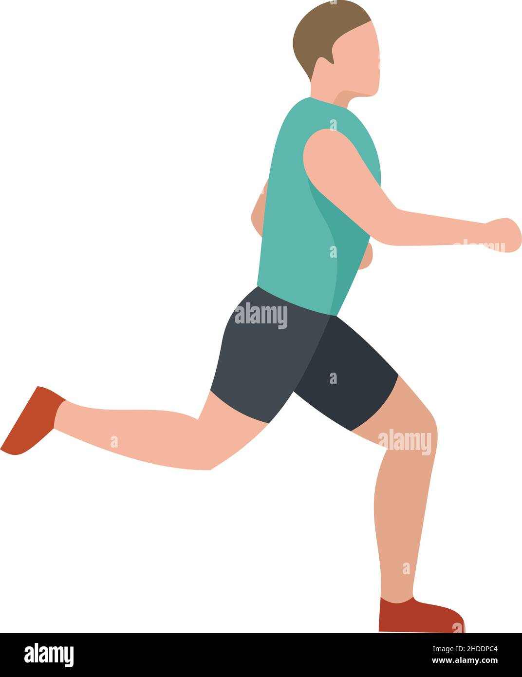 Running sportsman icon. Flat illustration of Running sportsman vector ...