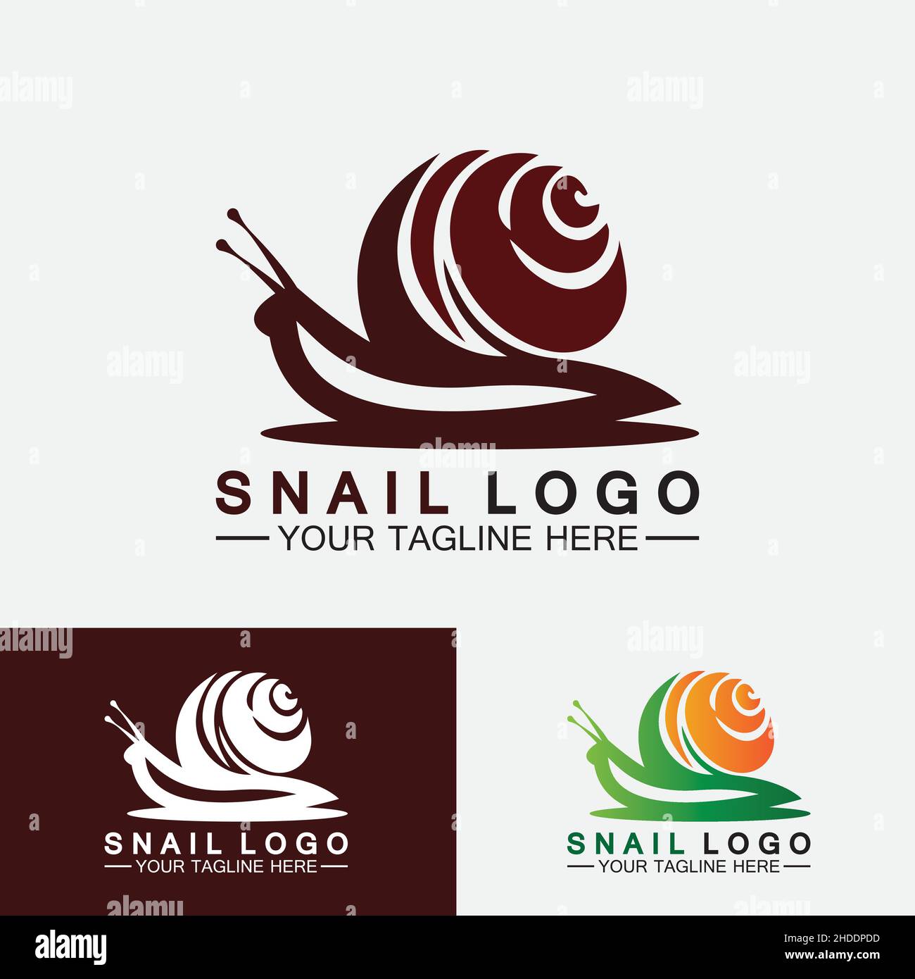 Snail logo template vector icon illustration design Stock Vector Image ...