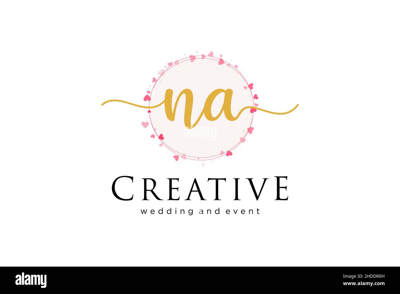 NA feminine logo. Usable for Logo for fashion,photography, wedding ...
