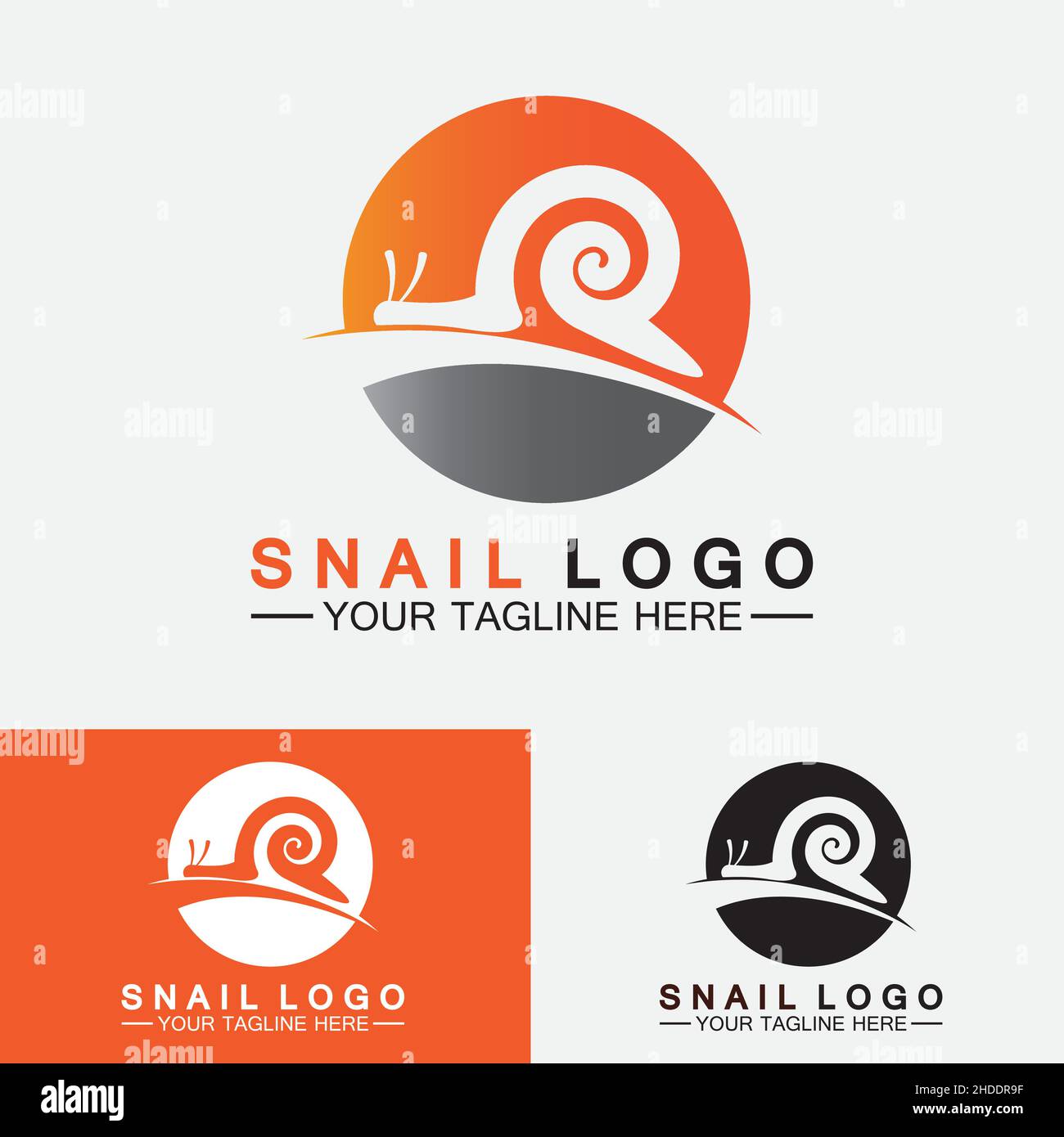 Snail Logo creative modern design inspiration vector Stock Vector Image ...