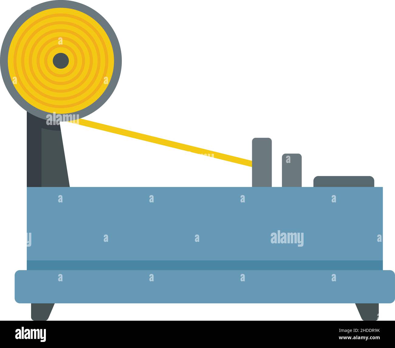 Sewing textile machine icon. Flat illustration of Sewing textile ...