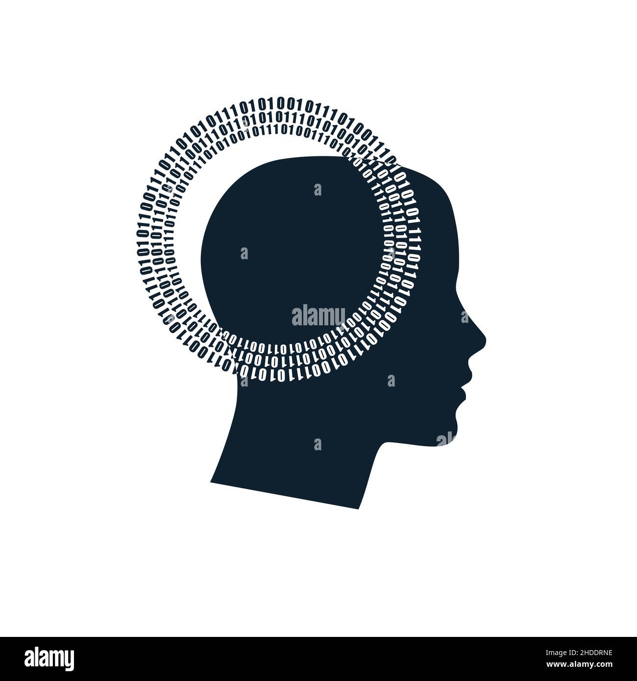 Human brain computer interfaces Stock Vector Images - Alamy