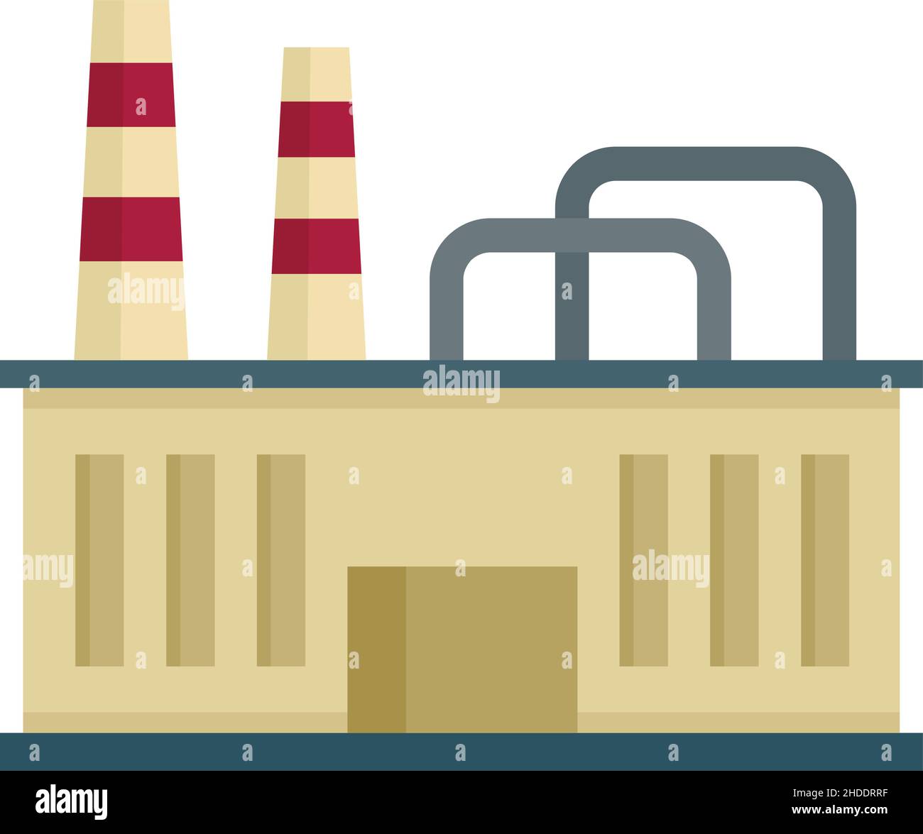 Textile production factory icon. Flat illustration of Textile ...