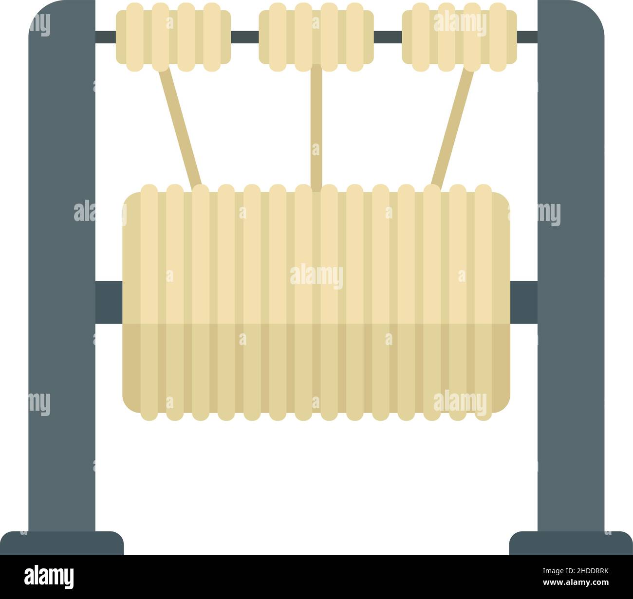 Cotton textile production icon. Flat illustration of Cotton textile ...