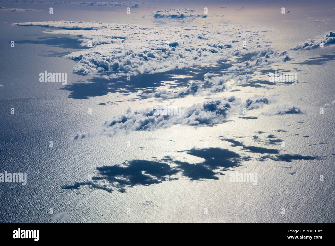 Aerial view of cloud formations over the Pacific Ocean Stock Photo - Alamy